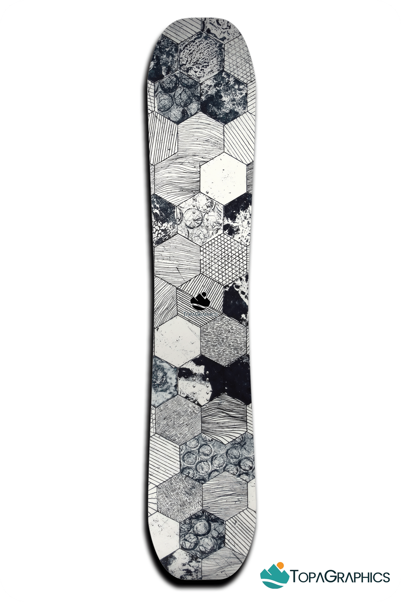 Hex Pattern Snowboard Wrap – TOPAGRAPHICS